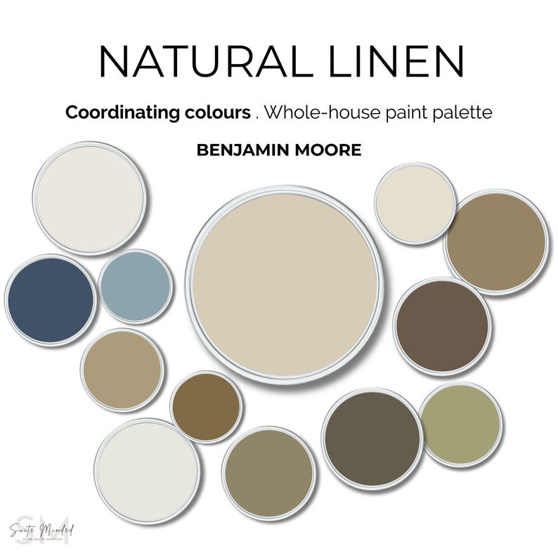 Natural Linen Benjamin Moore – Warm Neutral Whole House Color Scheme ...