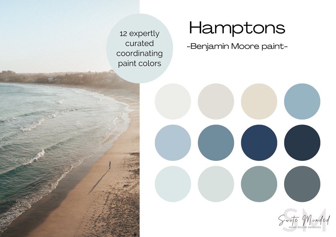 Hamptons Color Palette Beach House Paint Palette Whole - Etsy Australia