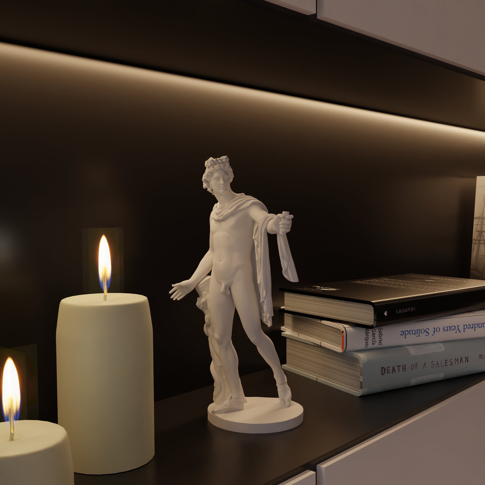 Digital 3D Model of Apollo Belvedere Statue in STL Format for 3D ...