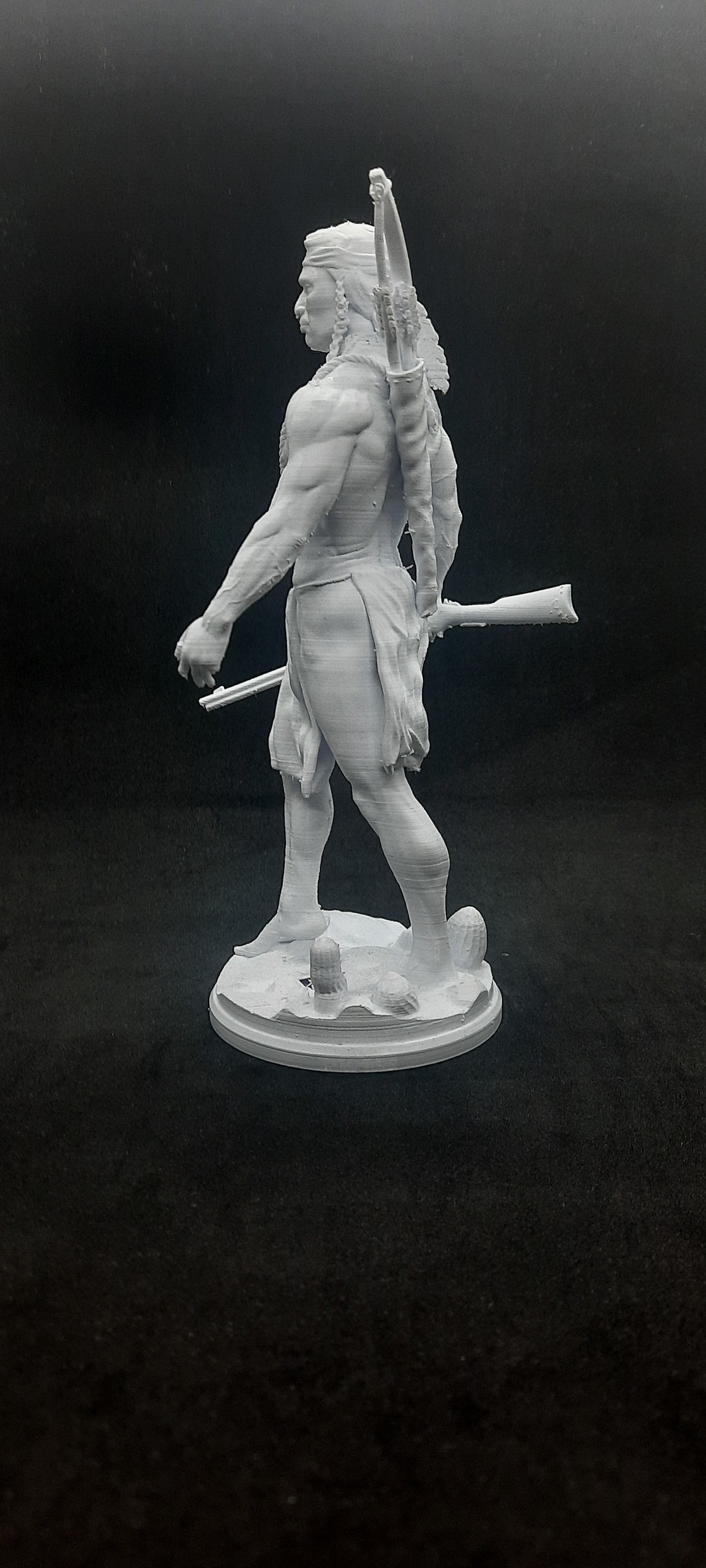 Digital STL File of Native American Statue 3D Print and CNC - Etsy