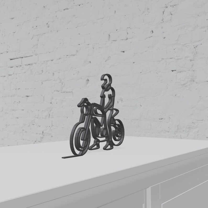 Motorcycle Rider Figure With Helmet 3D Printable Design for Bike ...