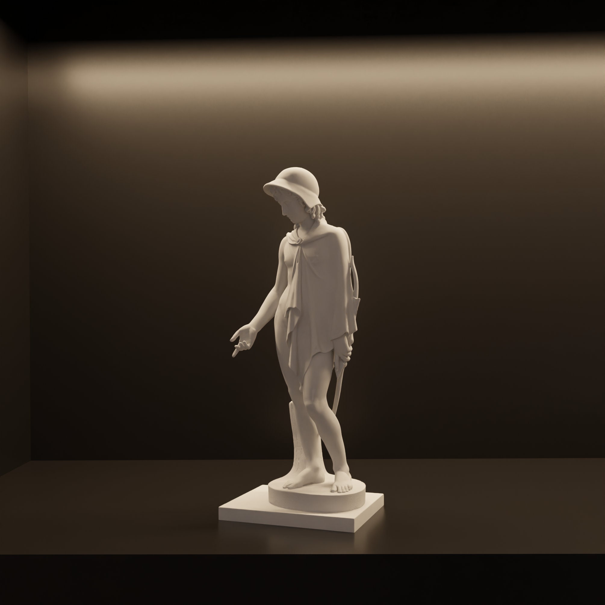 Digital 3D Model of Cupid Disguised as A Shepherd Boy Statue in STL ...