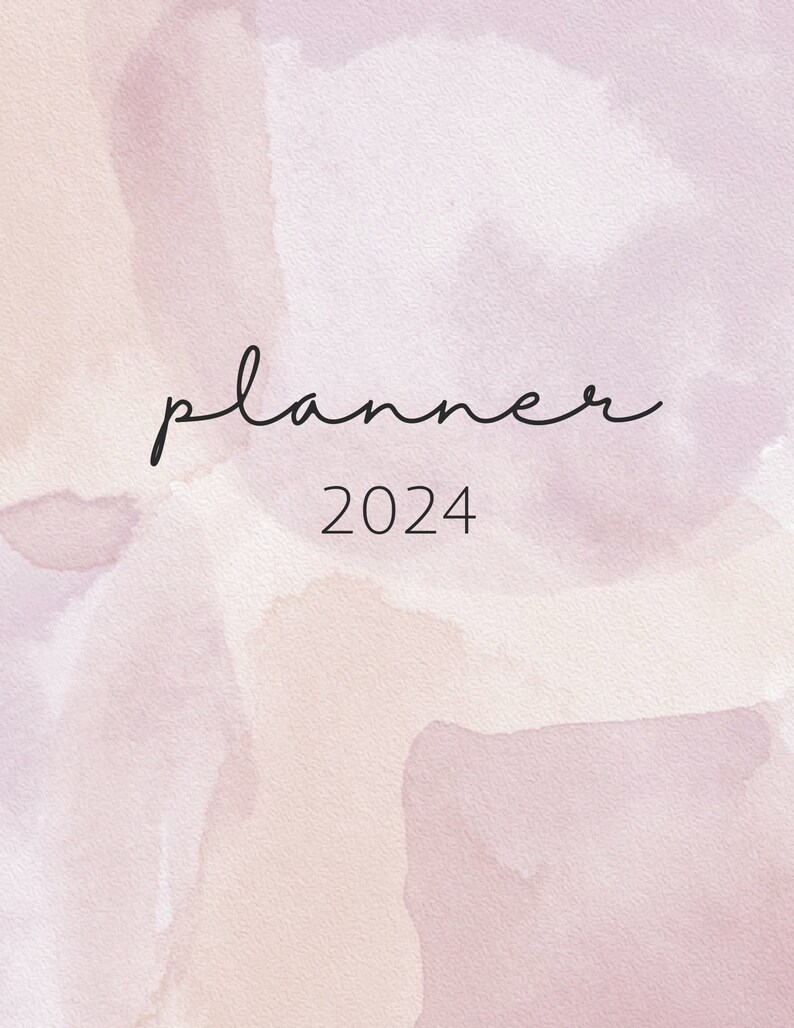 2024 Printable Planner Monthly & Weekly - Etsy