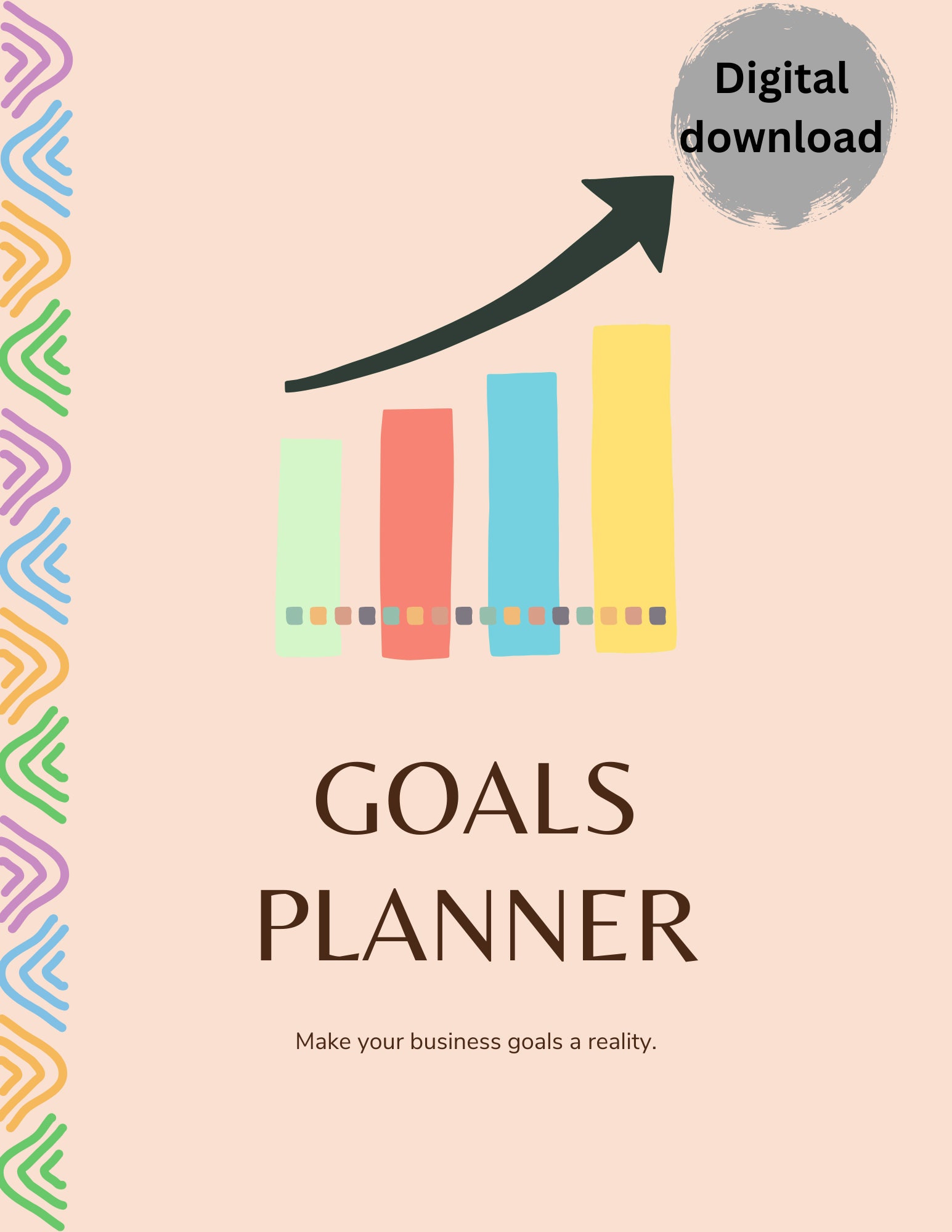 Digital Goal Planner Printable Goal Tracker Goal Setting Worksheet ...