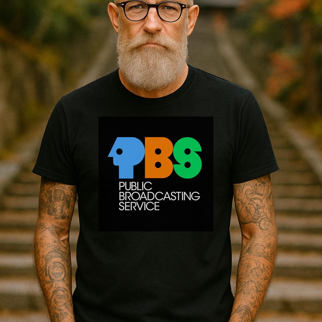 Vintage PBS Logo T-shirt – Retro Public Broadcasting Tee - Etsy