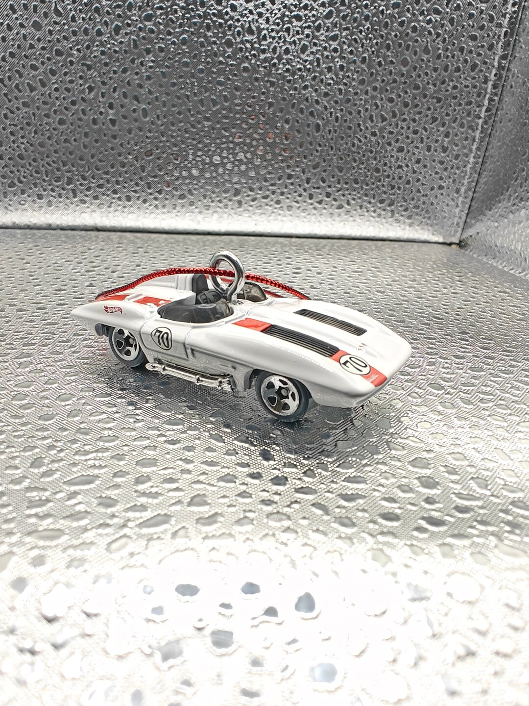 Hot Wheels 1959 Chevy Corvette Stingray WHITE Christmas Tree Ornament ...