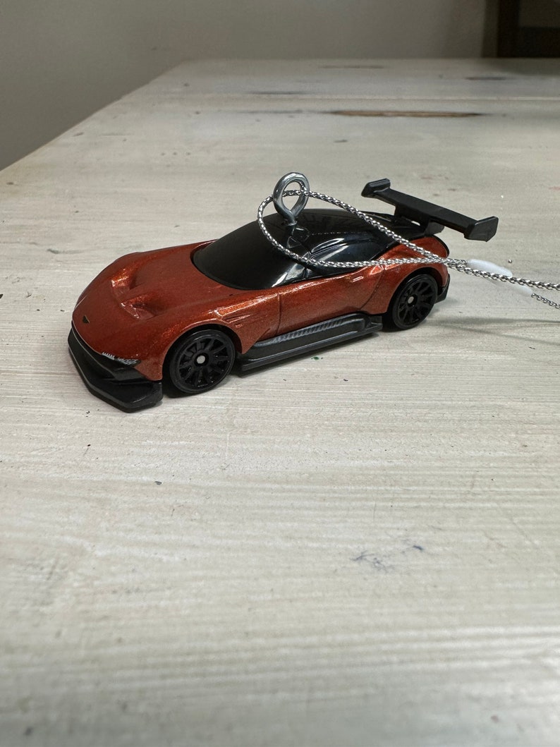 Hot Wheels Aston Martin Vulcan ORANGE Christmas Tree Ornament - Etsy