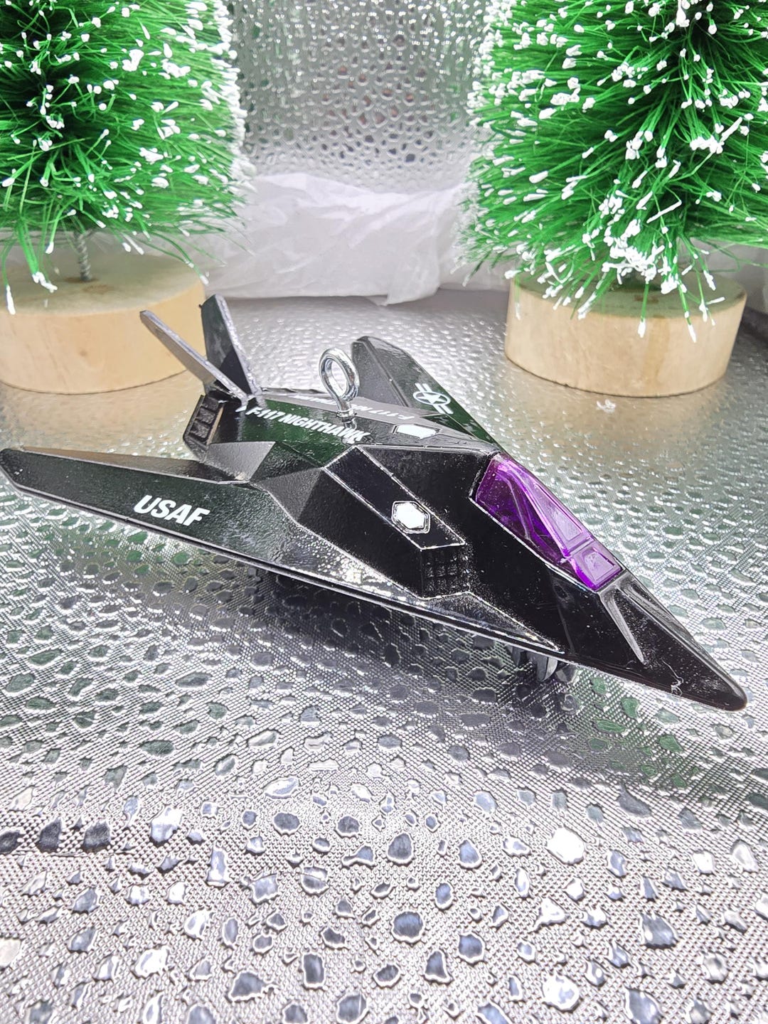 F-117 F117 Lockheed Nighthawk Stealth Fighter Black 4.75” Airplane ...