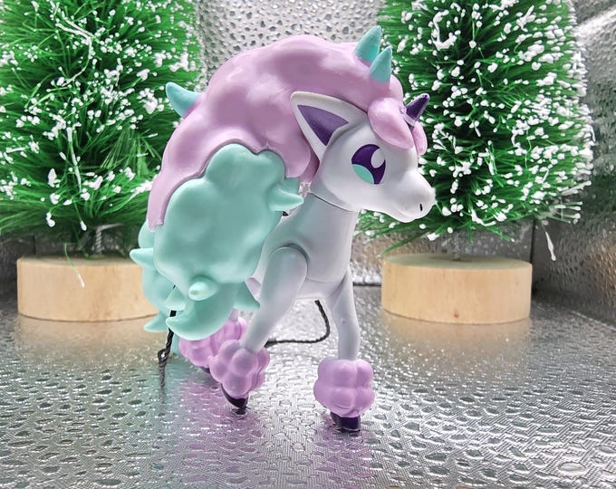 Pokémon Alolan Ponyta Battle Pose Christmas Tree Ornament - Etsy