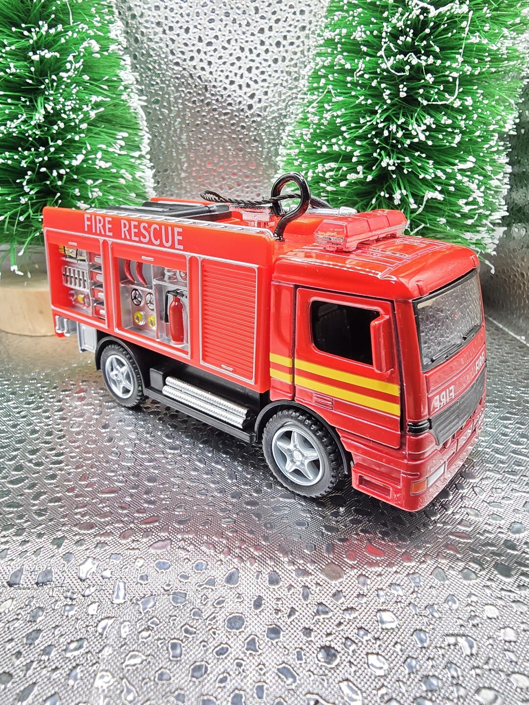 Firetruck Rescue Fire Engine 5 Big Car RED Christmas Tree Ornament - Etsy