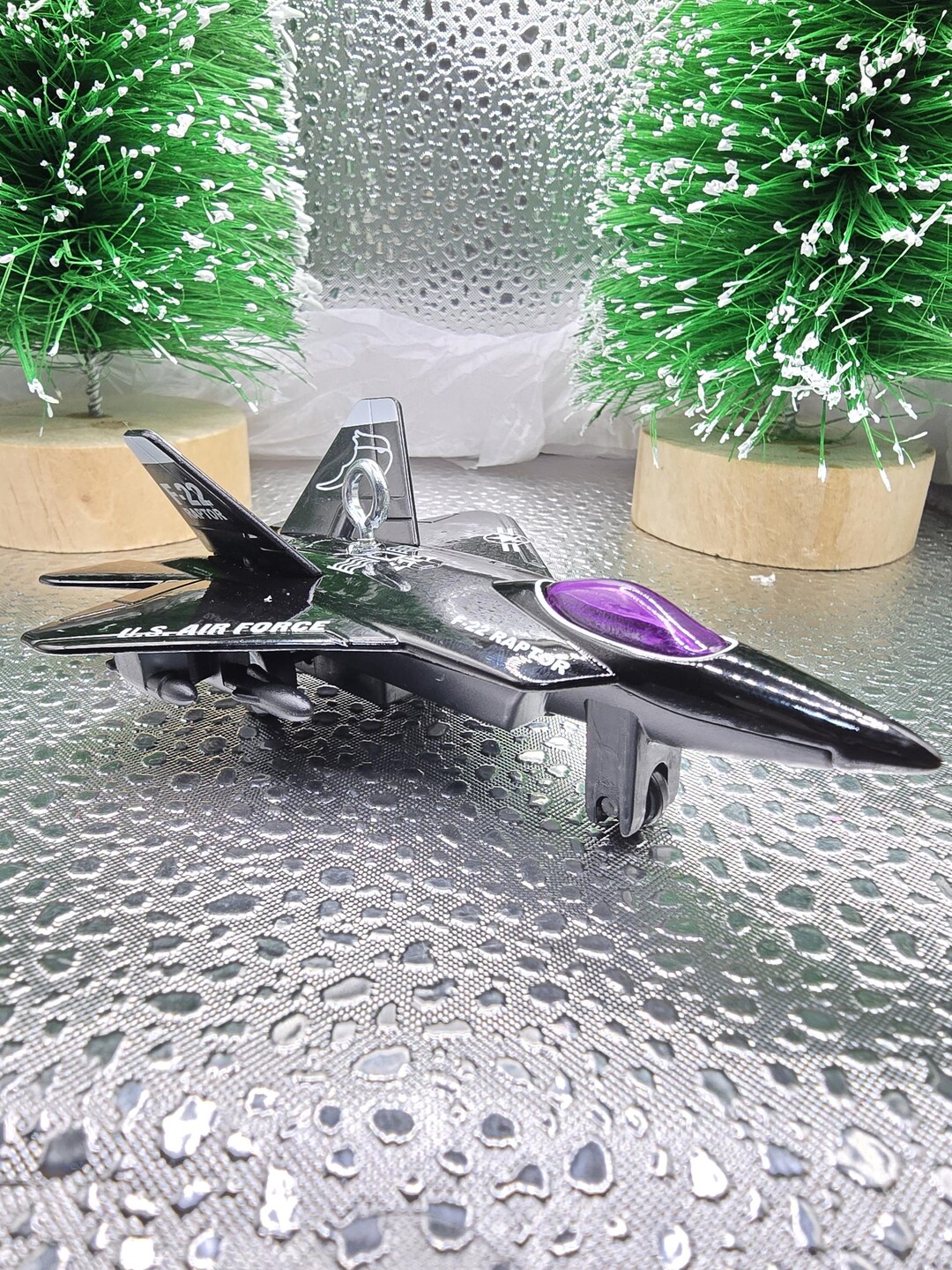 FA 22 Raptor BLACK 4 Airplane Christmas Tree Ornament - Etsy