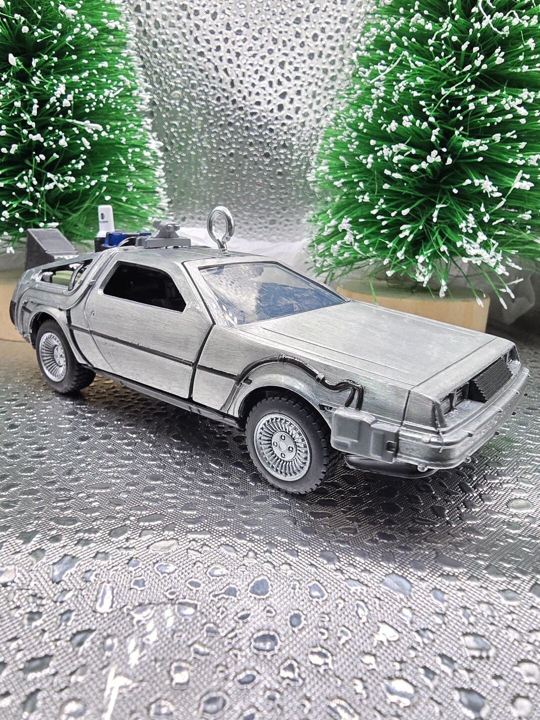 Back to the Future II Delorean Time Machine BIG CAR Diecast Ornament (5 ...