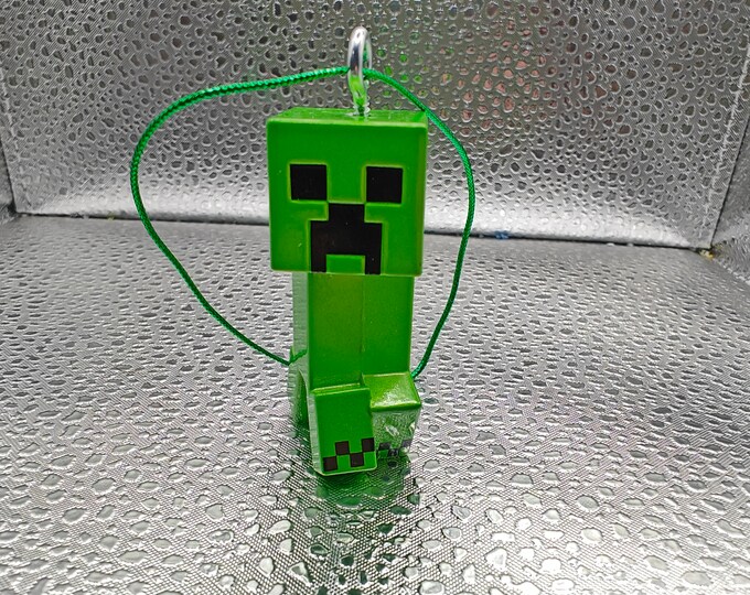 Minecraft Overworld Creeper Full Metal Christmas Tree Ornament - Etsy