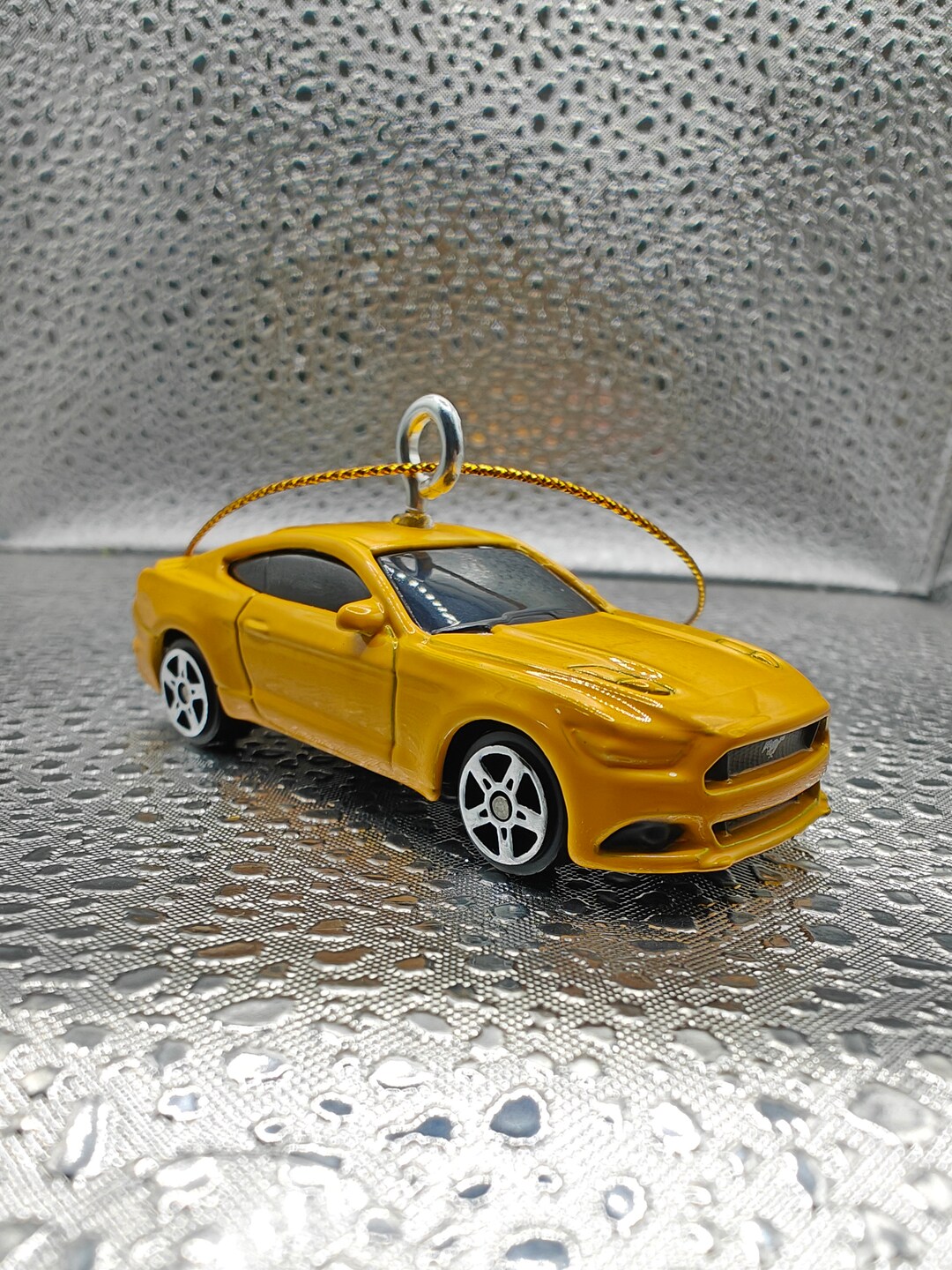 2015 Ford Mustang GT YELLOW Christmas Tree Ornament - Etsy