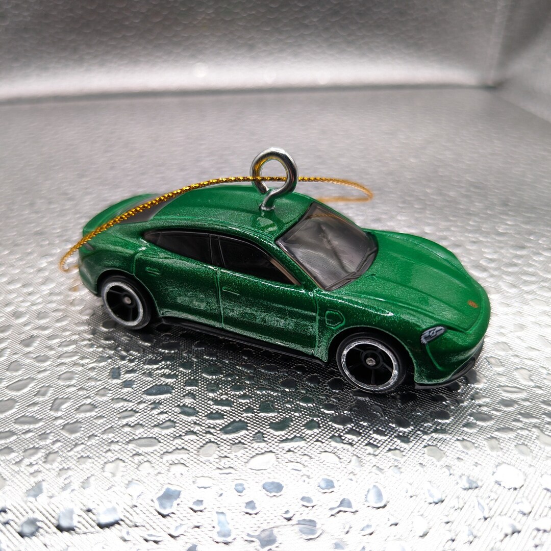 Hot Wheels Porsche Taycan Turbo S GREEN or RED Christmas Tree Ornament ...