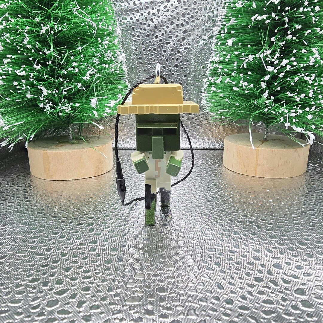 Minecraft Legends Zombie Full Metal Christmas Tree Ornament - Etsy