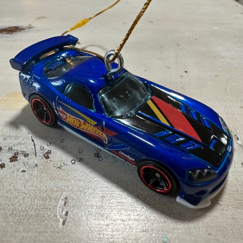 Hot Wheels Dodge Viper SRT10 ACR BLUE Christmas Tree Ornament - Etsy