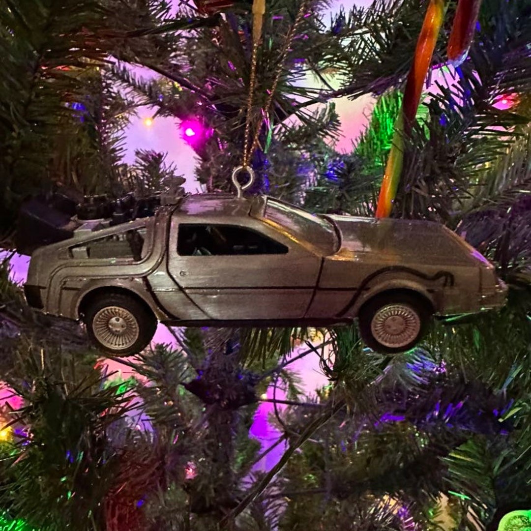 Back to the Future Delorean Time Machine 5 BIG CAR Christmas Tree ...
