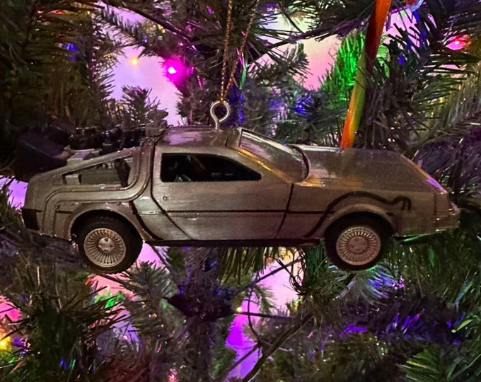 Back to the Future Delorean Time Machine BIG CAR Christmas Tree ...