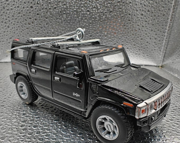 2008 Hummer H2 5" Big Car BLACK Christmas Tree Ornament - Etsy