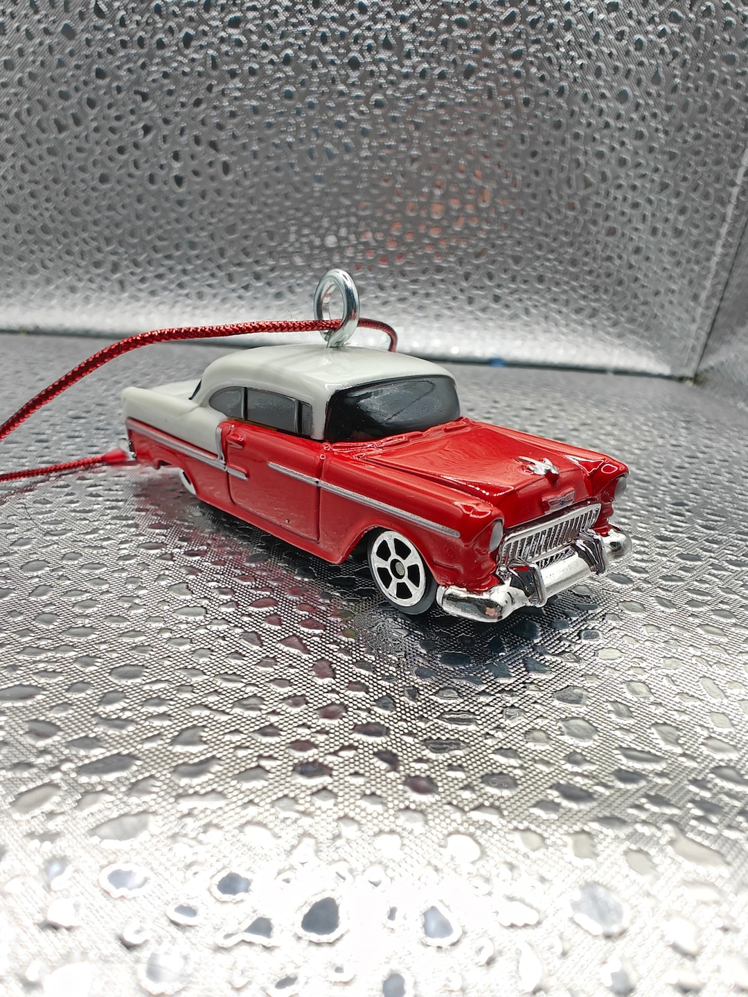1955 Chevy Bel Air RED and WHITE Diecast Ornament (3") - Etsy