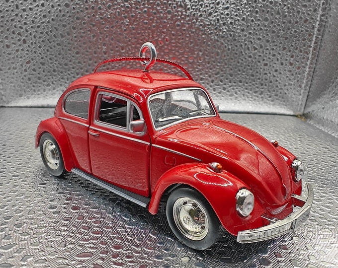 Diecast Red VW Beetle, 1:37 Diecast VW Beetle, Pull Back, Like New -VW ...