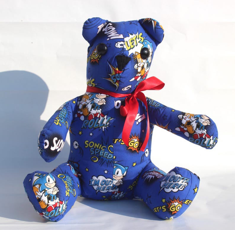 Sonic Teddy Bear - Etsy