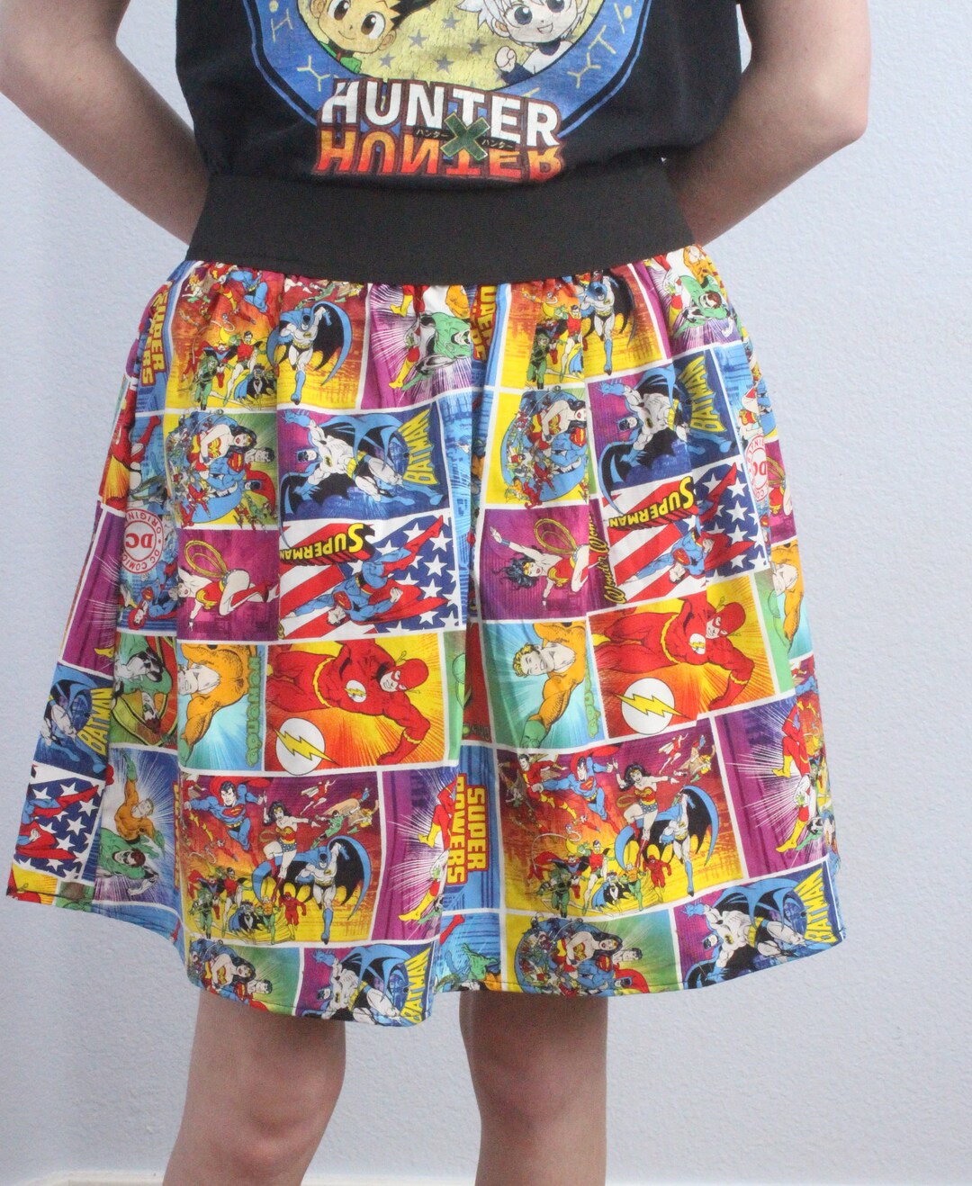 DC Comic Skater Mini Skirt - Etsy