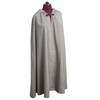 Short Hooded Light Beige Linen Cloak Perfect for Medieval, Renaissance ...