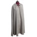 Short Hooded Light Beige Linen Cloak Perfect for Medieval, Renaissance ...