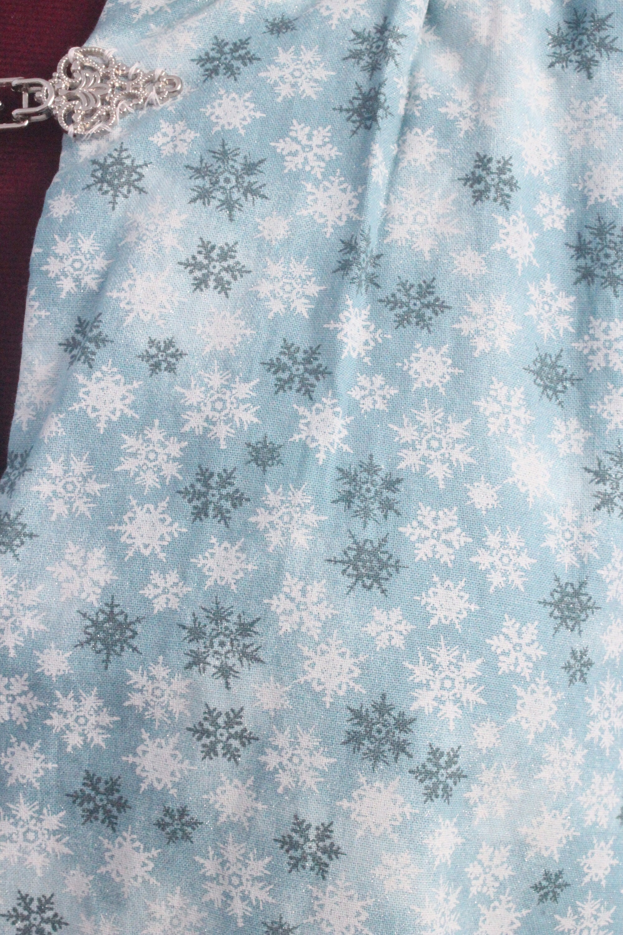 Short Hooded Blue Snowflake Cloak Perfect for Medieval, Renaissance, Cosplay, Fantasy, Halloween ...