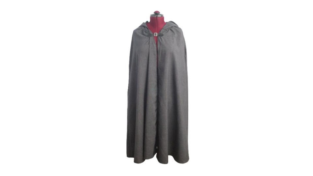 Short Hooded Charcoal Cloak Perfect for Medieval, Renaissance, Cosplay ...
