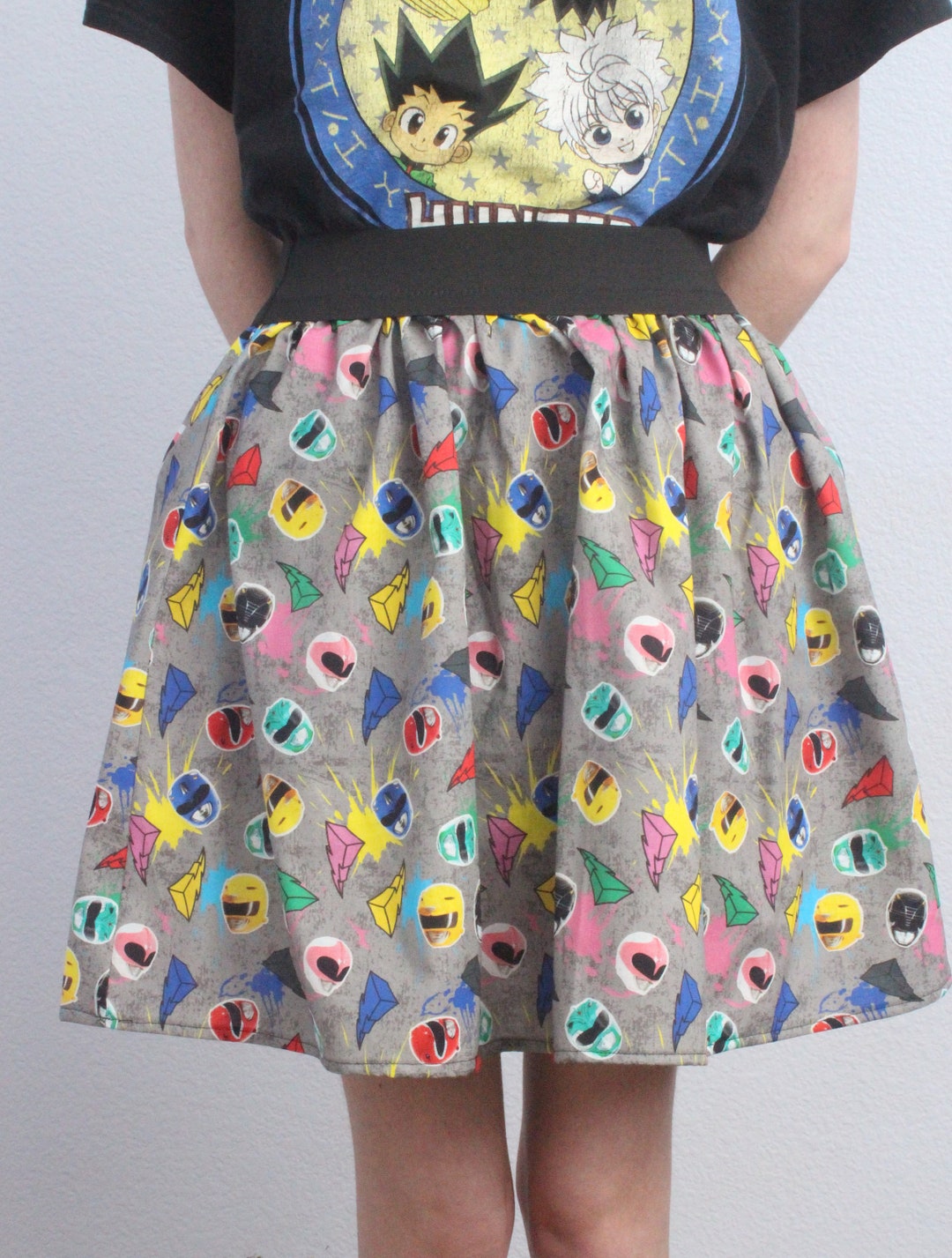 Power Rangers Skater Mini Skirt - Etsy