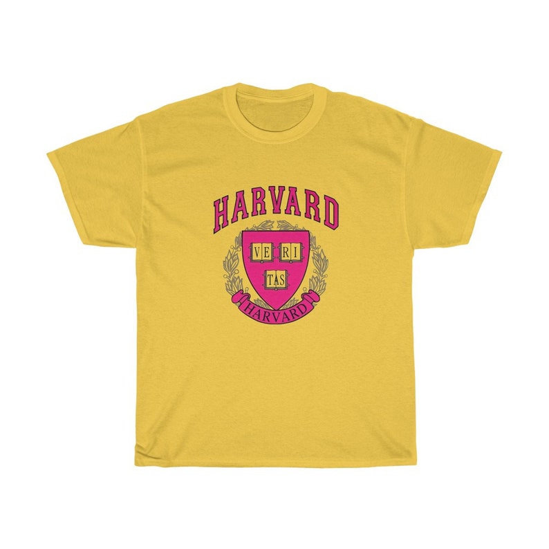 Harvard University Pink Logo Unisex Heavy Cotton Tee - Etsy