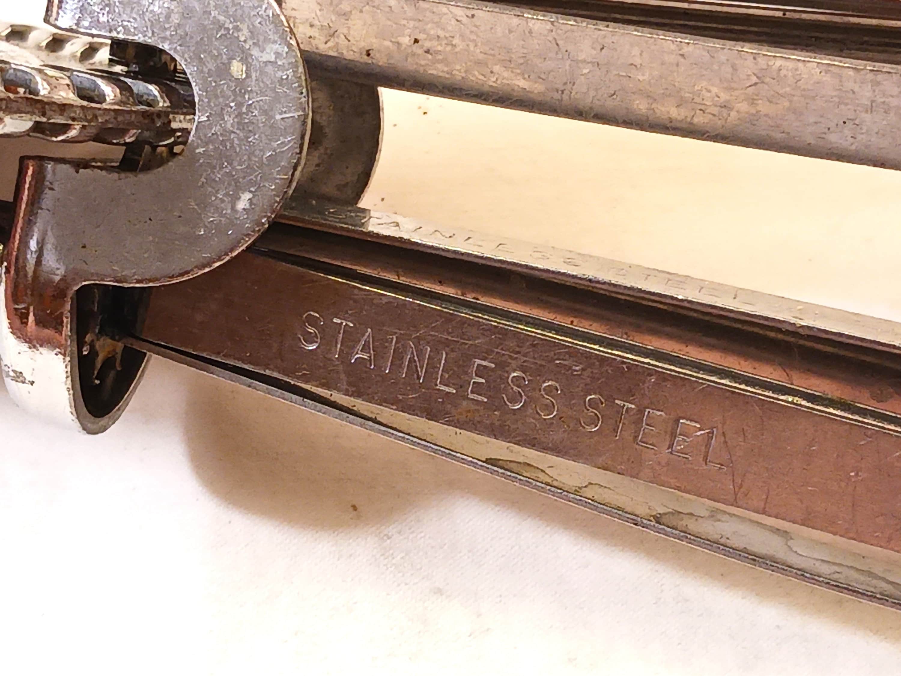 Vintage Androck Stainless Steel Egg Beater/mixer W/black Handles - Made ...