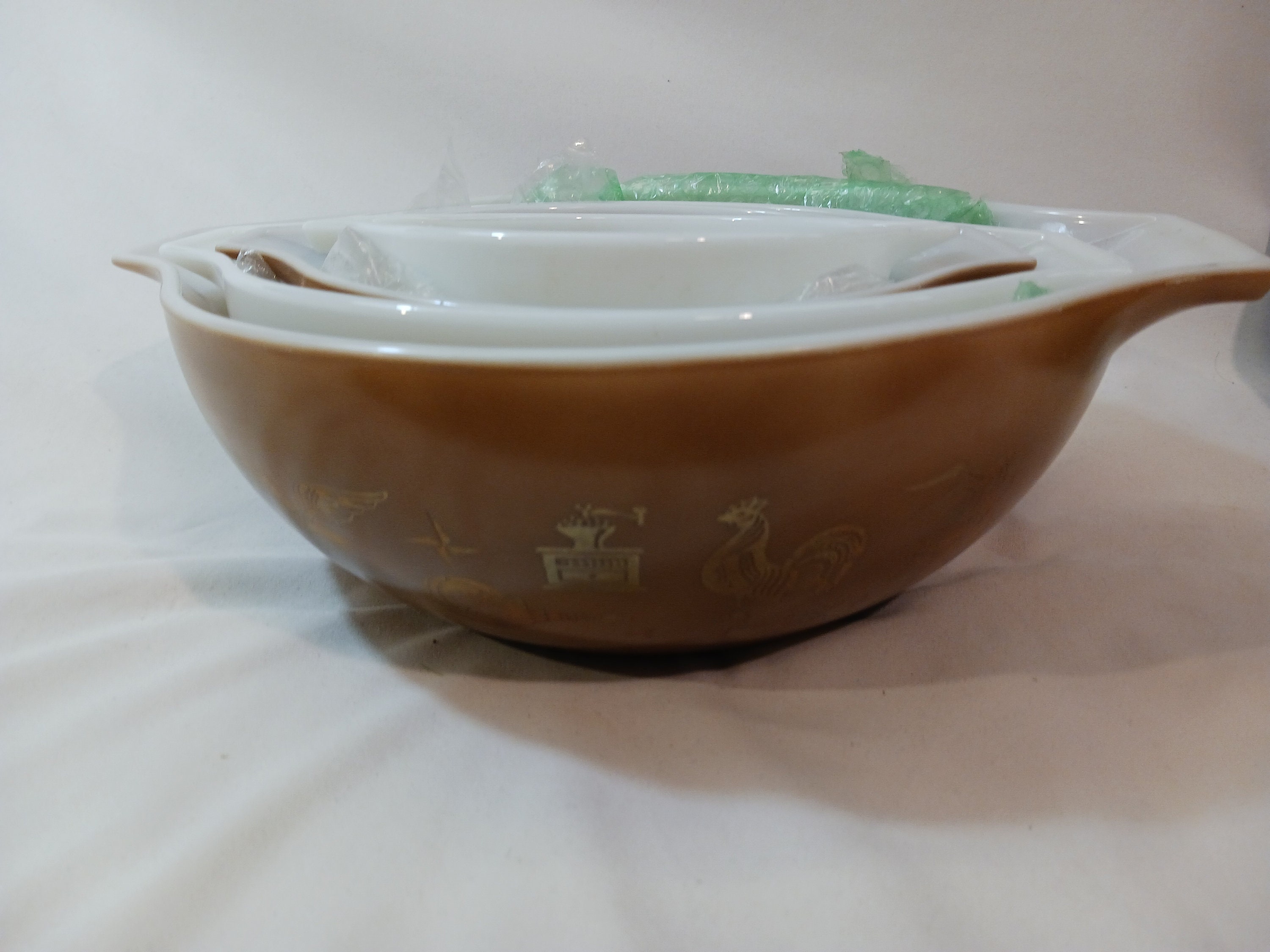 Vintage Pyrex Set of Four Cinderella Nesting Mixing Bowls Early ...