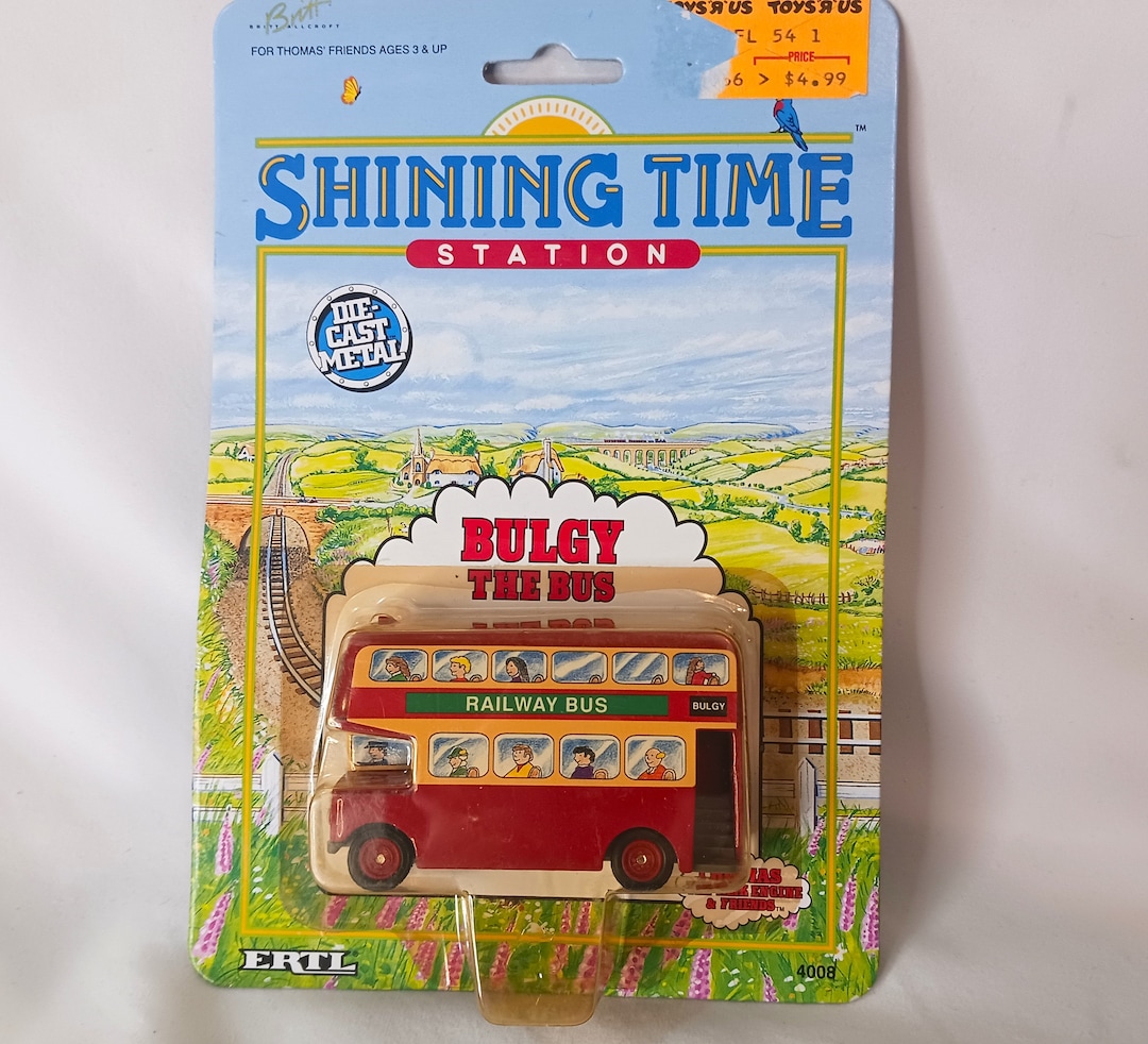 ERTL Shining Time Station Bulgy the Bus Train Bus Die Cast Model, NIB ...