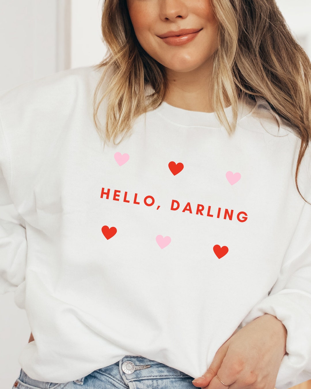 Hello Darling SVG PNG PDF, Hello Valentine Shirt, Valentine's Day Svg ...
