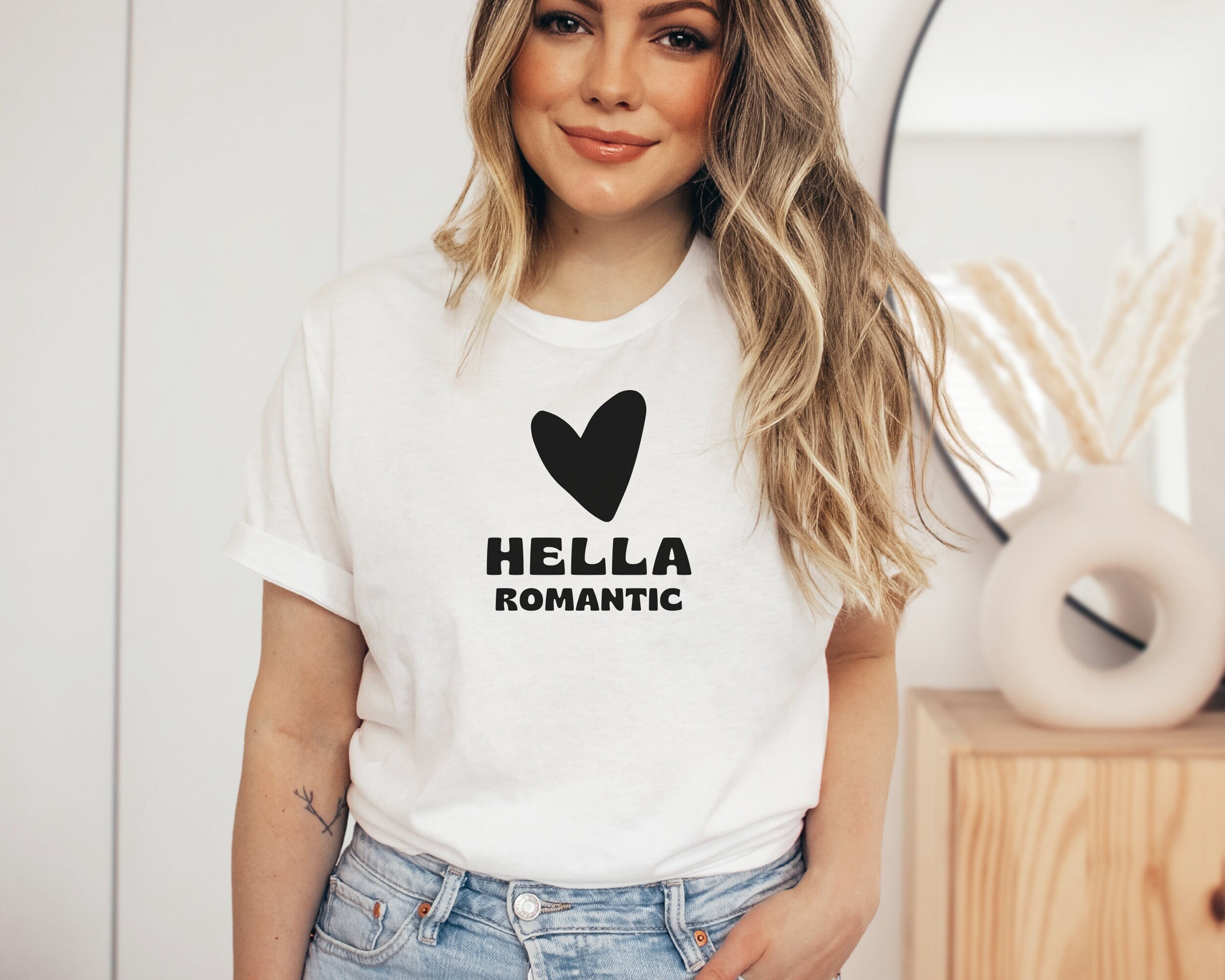 Hella Romantic Svg Valentine SVG Valentine Shirt SVG - Etsy