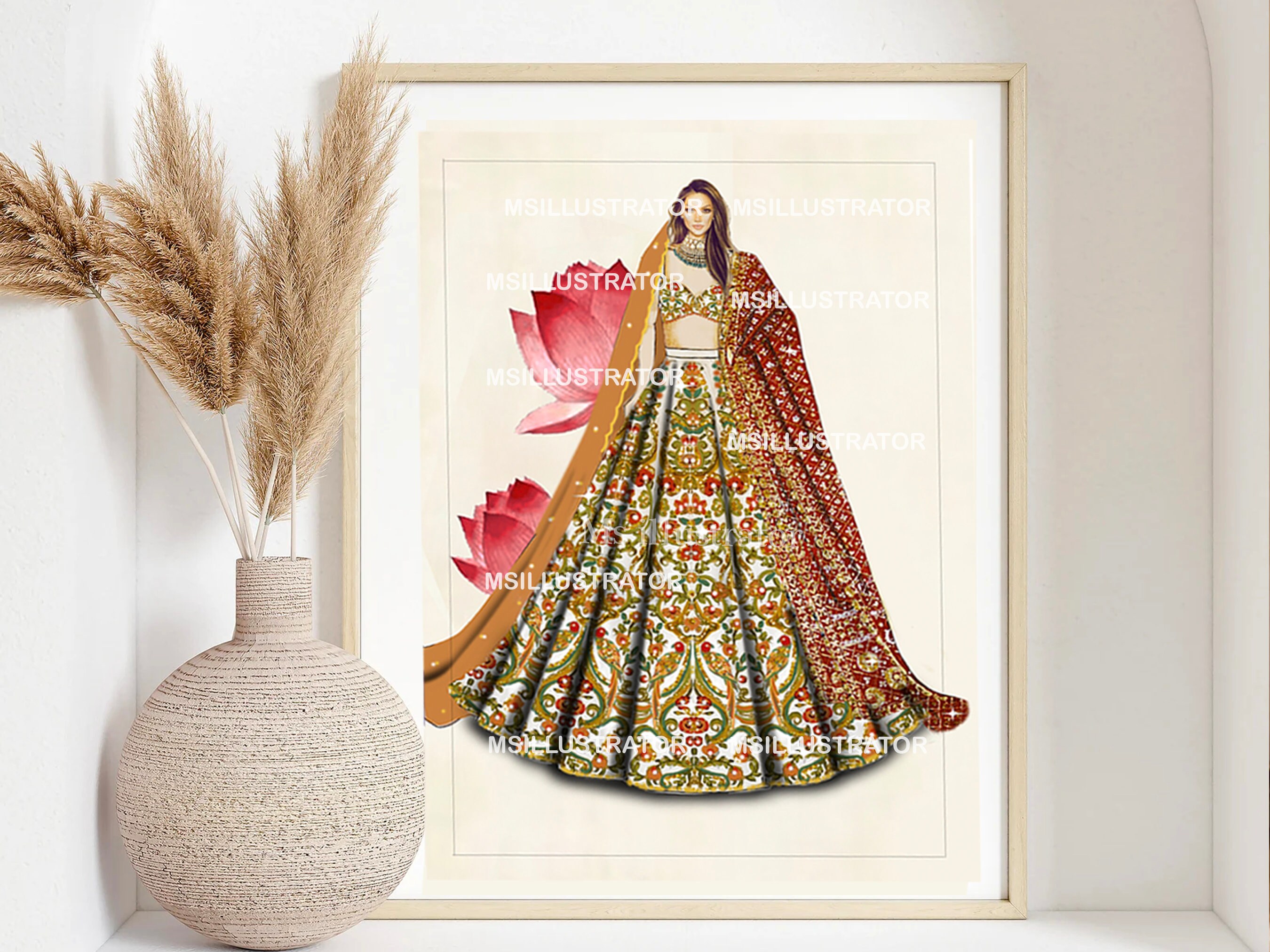 Fashion Sketches Indian Wedding Dresses