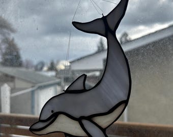 Stained Glass Dolphin - Etsy