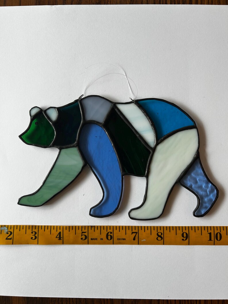 Stained Glass Bear - Etsy