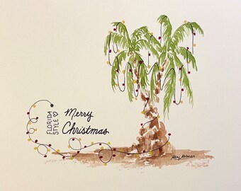 Florida Christmas Cards - Etsy
