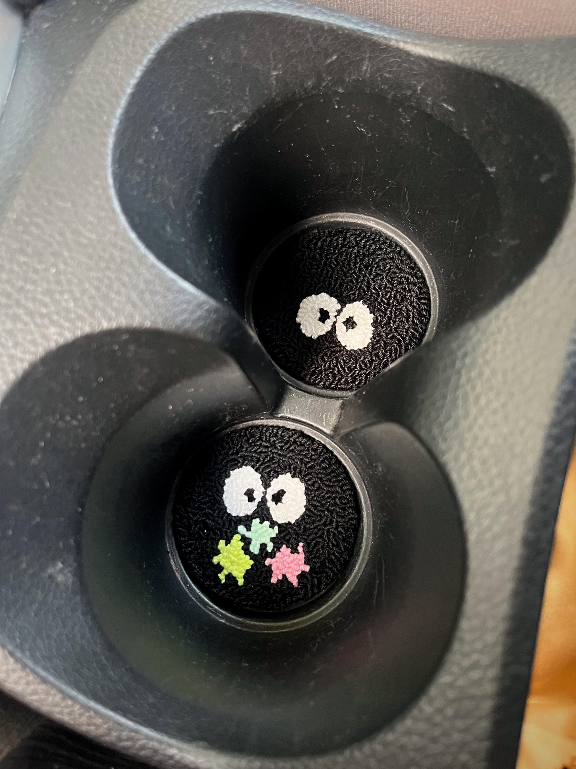 Set of 2 Car Coasters,cute Car Accessories,customisable Car Decor,new ...