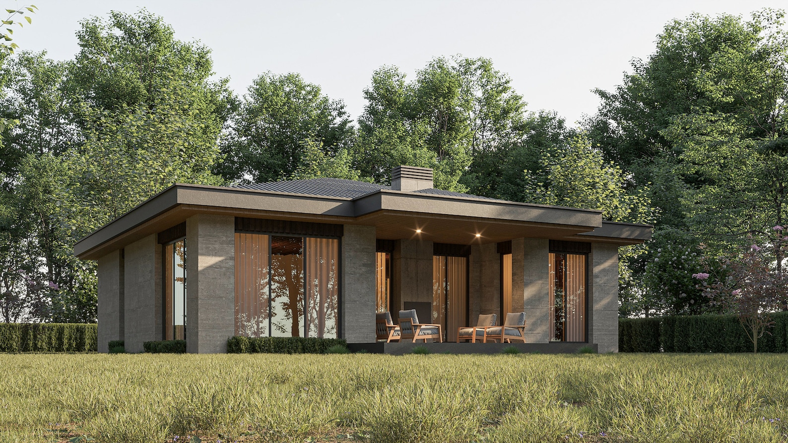 Modern Single Story House Plan: 3 Bedroom, 2 Bath (CAD File) - Etsy