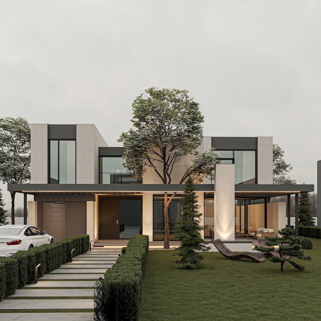 Mediterranean House Plan: 4 Bedroom Open Concept (CAD File) - Etsy