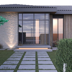 Modern 4 Bedroom House Plan: Single Story Home Design (CAD File) - Etsy