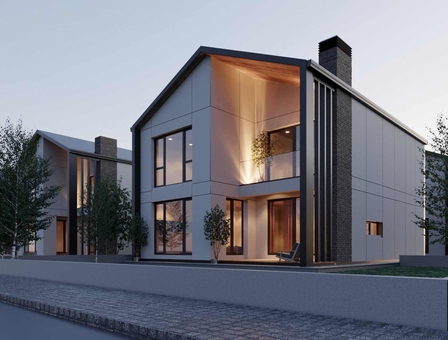 Modern Custom House Design 3D Visualization - Etsy