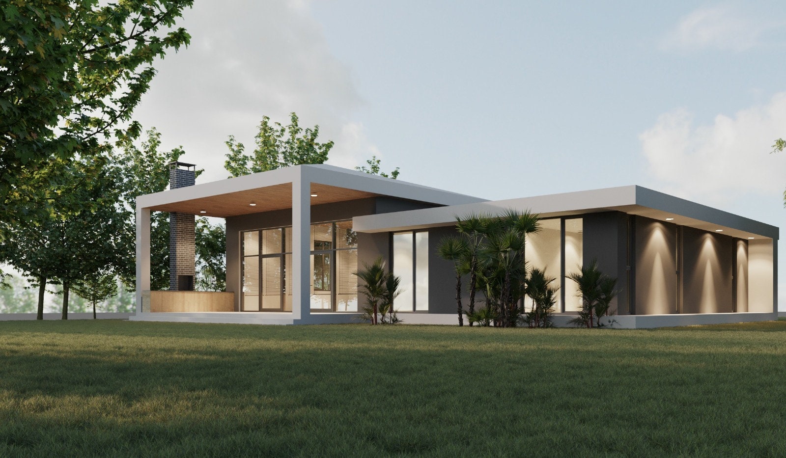 Modern Custom House Design 3D Visualization - Etsy