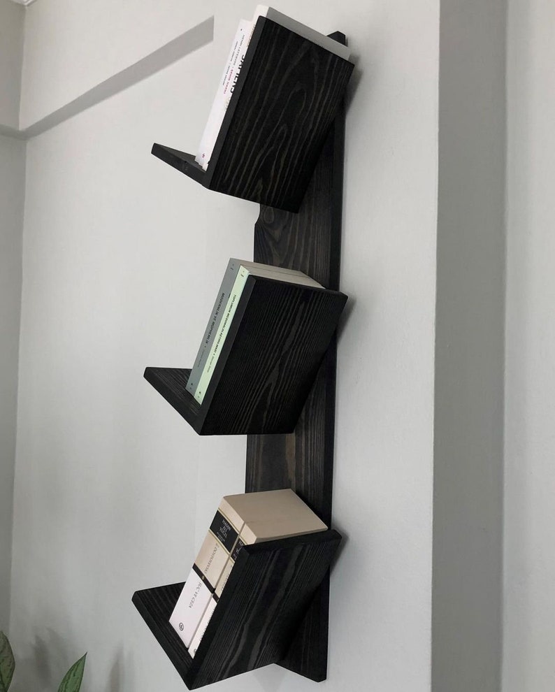 Wooden Book Shelf Book Stand Floating Shelf Boho Wall - Etsy